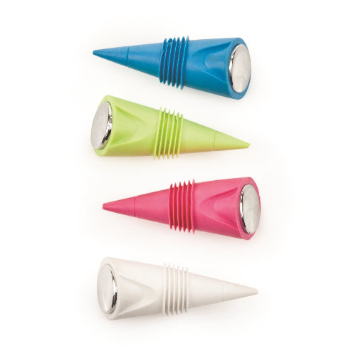 True Cone Silicone Bottle Stoppers in Assorted Brights & Reviews | Wayfair