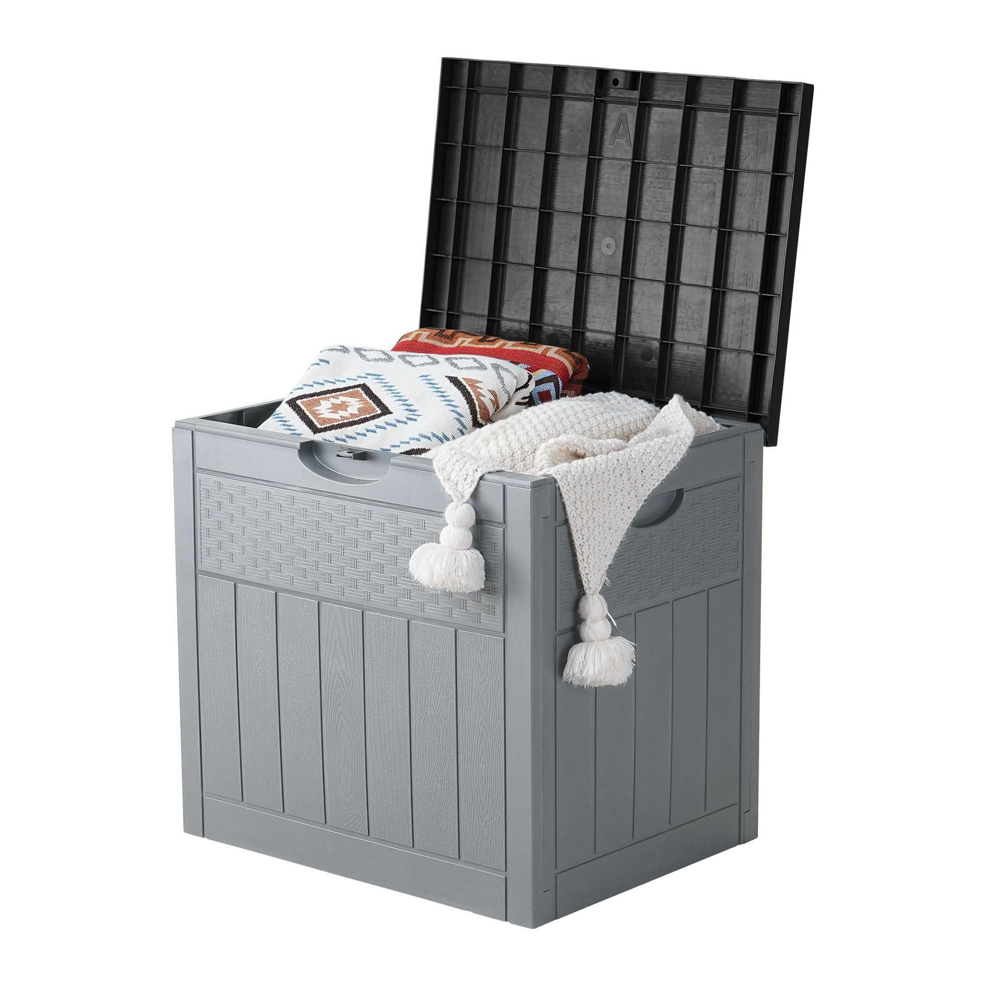 SPECIALTY FLOORING INC Deck Box, Small Outdoor Storage Box Waterproof ...