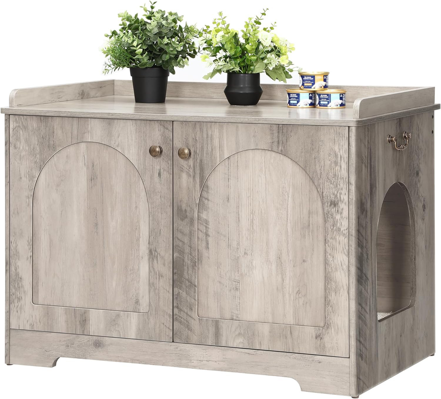 Tucker Murphy Pet™ Cat Litter Box Enclosure With Handles, Hidden Litter ...