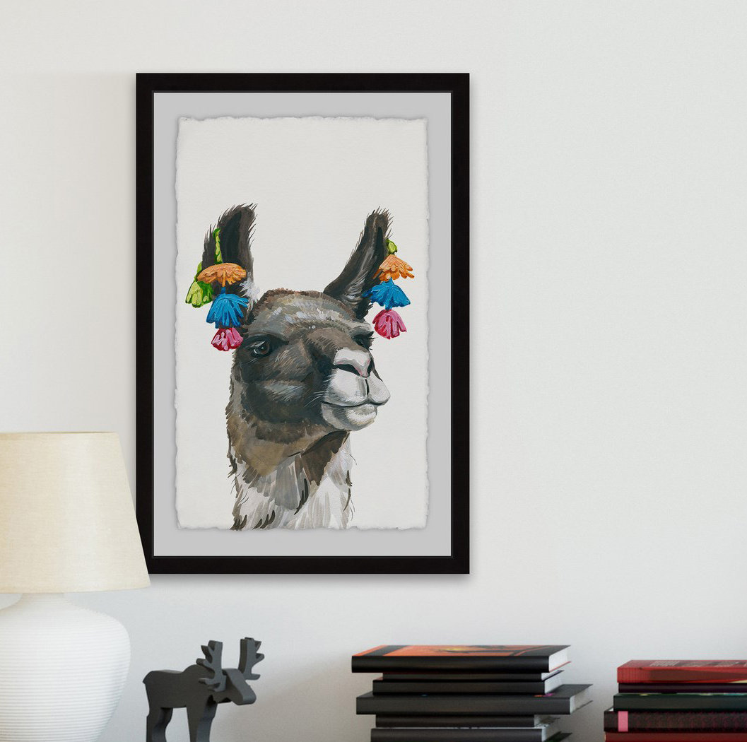 Brayden Studio® 'Ear Fringe' Framed Acrylic Painting Print | Wayfair