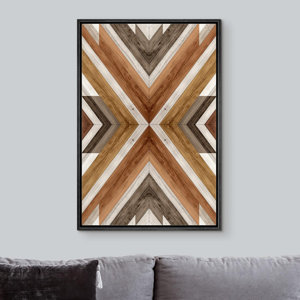 IDEA4WALL Geometric Western Shape Western Decor Tribal Wood Effect ...
