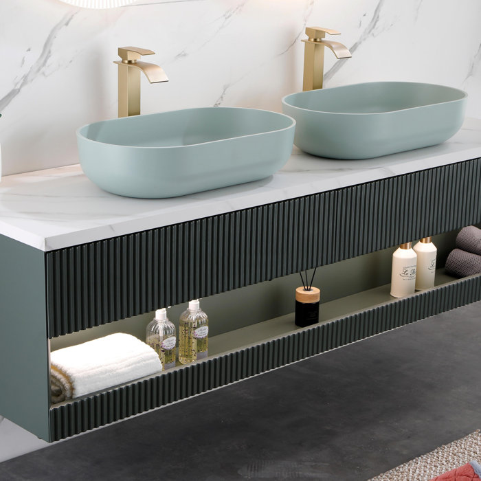 EASTANA Modern Matte Oval Shell Shaped Sinks | Wayfair