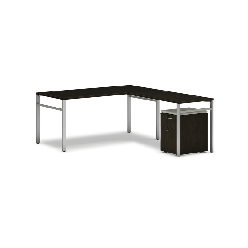 HON Mod L-Desk with Mobile Pedestal | Wayfair