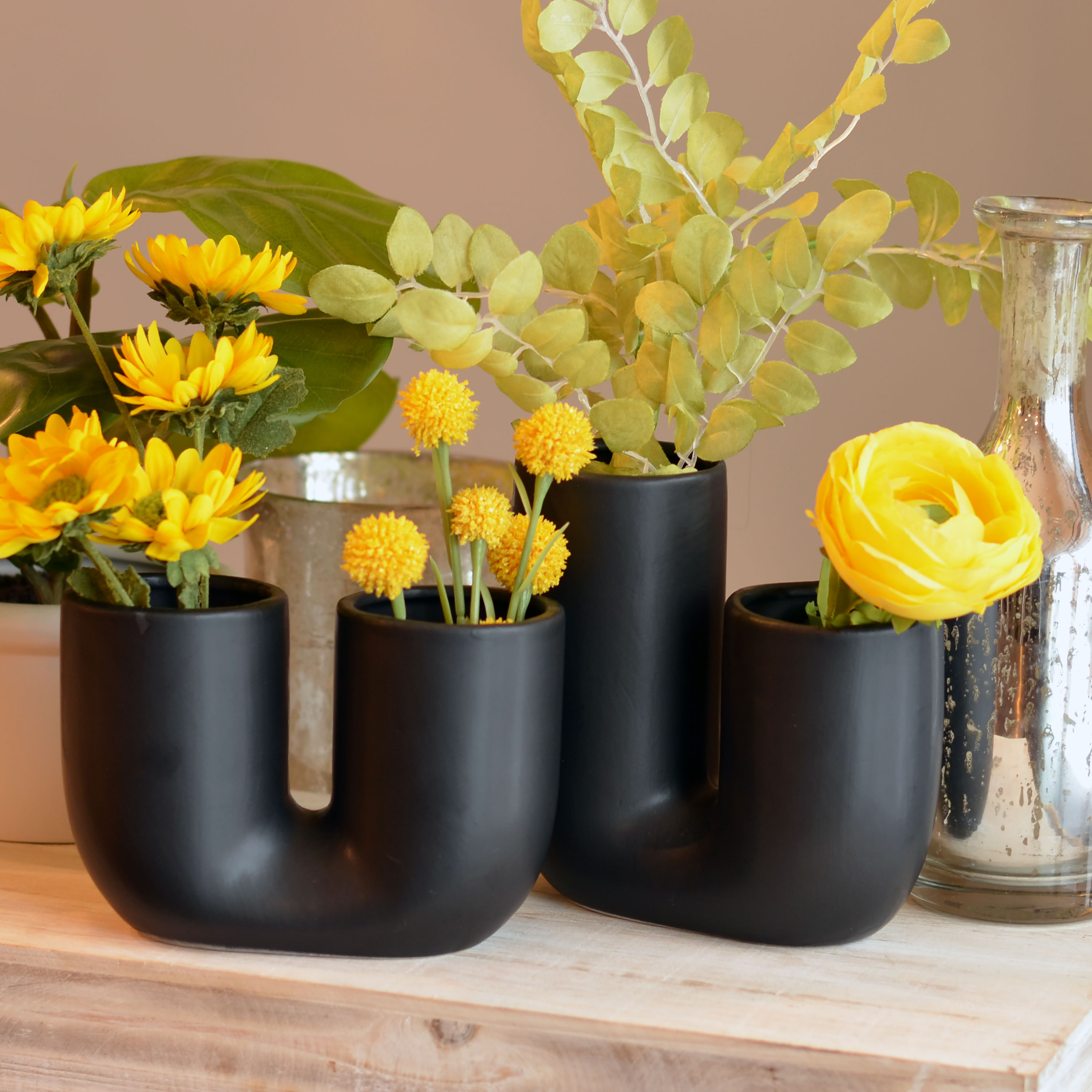 Wrought Studio™ Constande Handmade Stoneware 2 Piece Table Vase Set ...