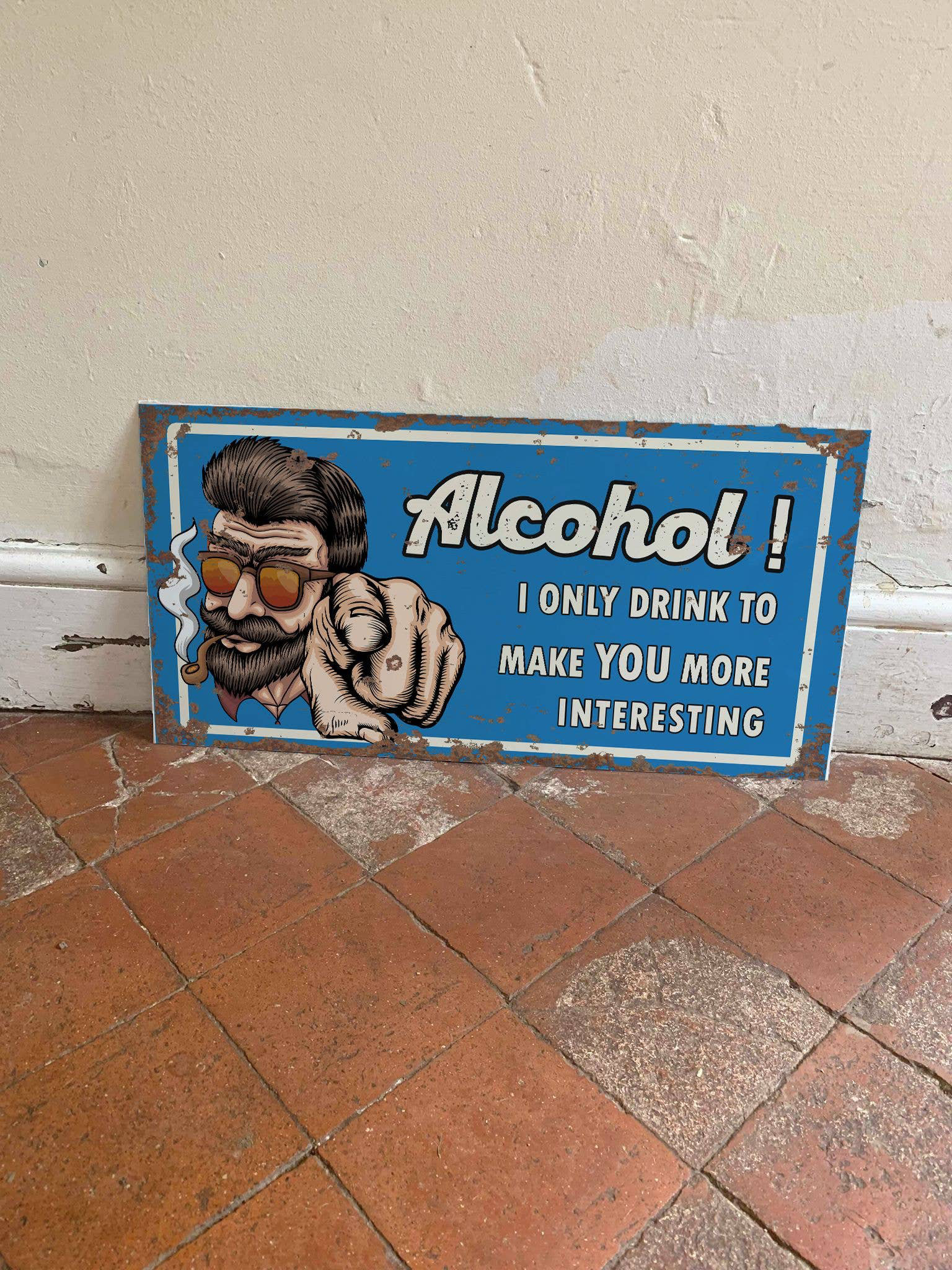 East Urban Home Alcohol - I Only Drink You More Interesting Wall Décor ...
