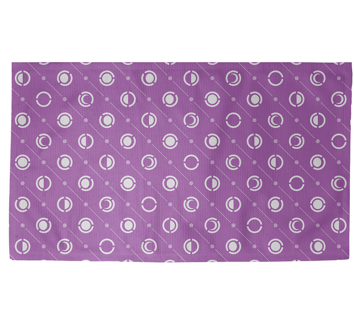 Brayden Studio® Classic Moon Phases Purple Area Rug | Wayfair