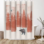 Loon Peak® Avers Shower Curtain with Hooks Included & Reviews | Wayfair