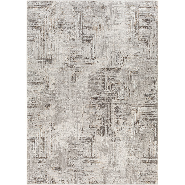 Wade Logan® Dundalk Abstract Beige/Gray Area Rug & Reviews | Wayfair
