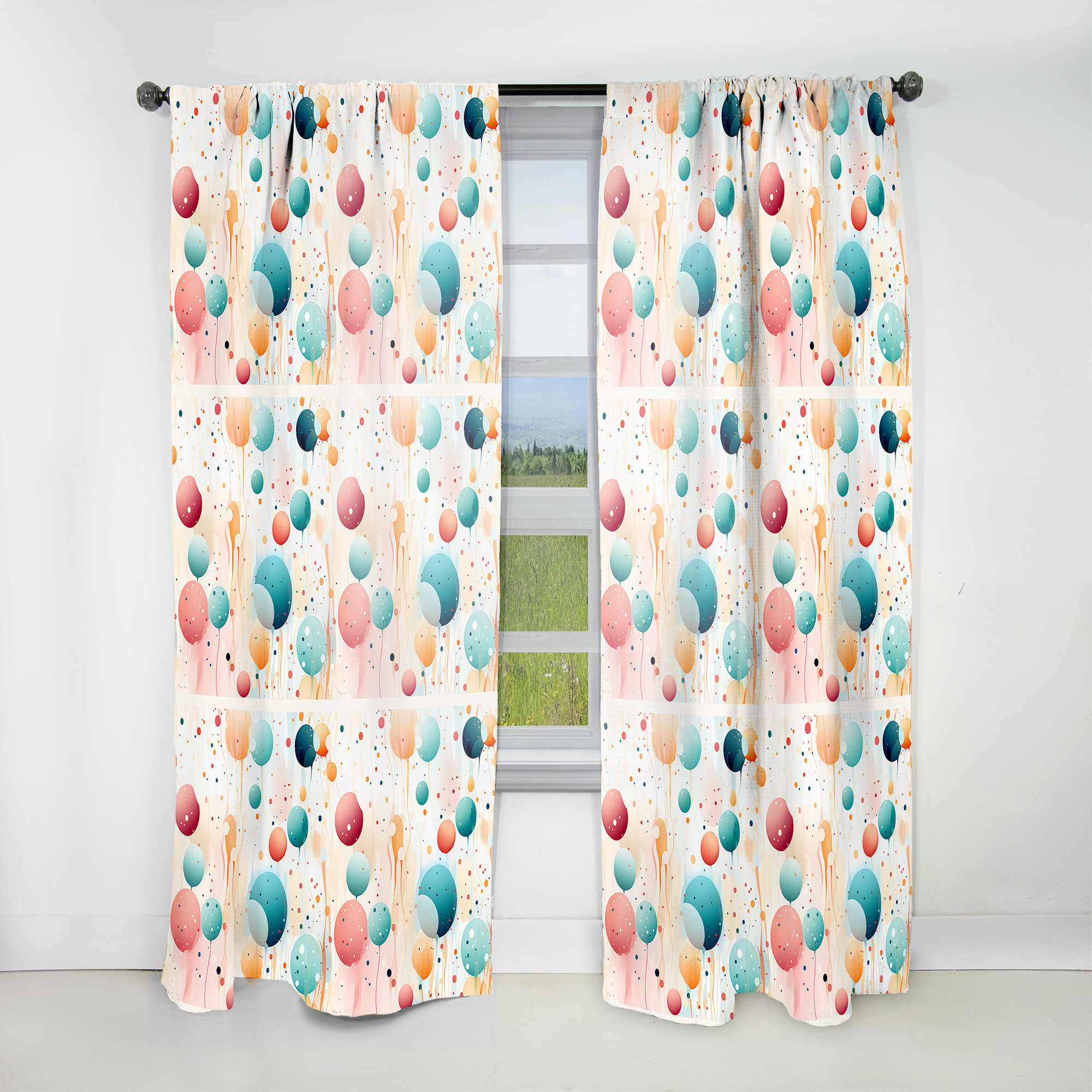 East Urban Home Oberlander - Abstract Curtain - Room Darkening Abstract Curtain - 1 Panels | Wayfair