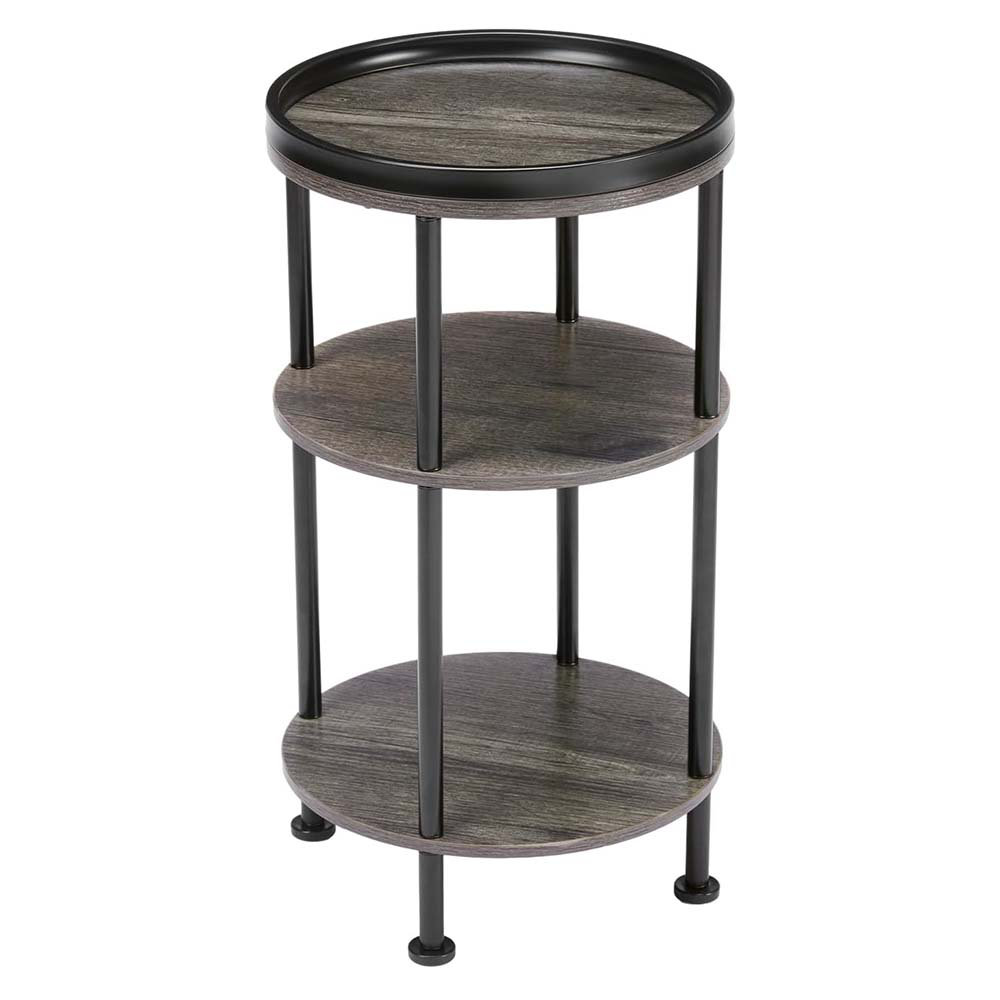 17 Stories Small Round Side Table For Small Spaces, 3-Tier Round Accent ...
