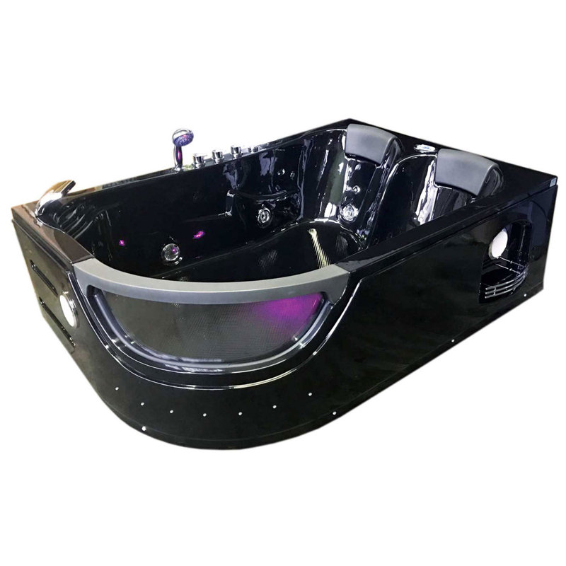 Simba USA Inc Orion 72" x 48" Corner Whirlpool Bathtub | Wayfair