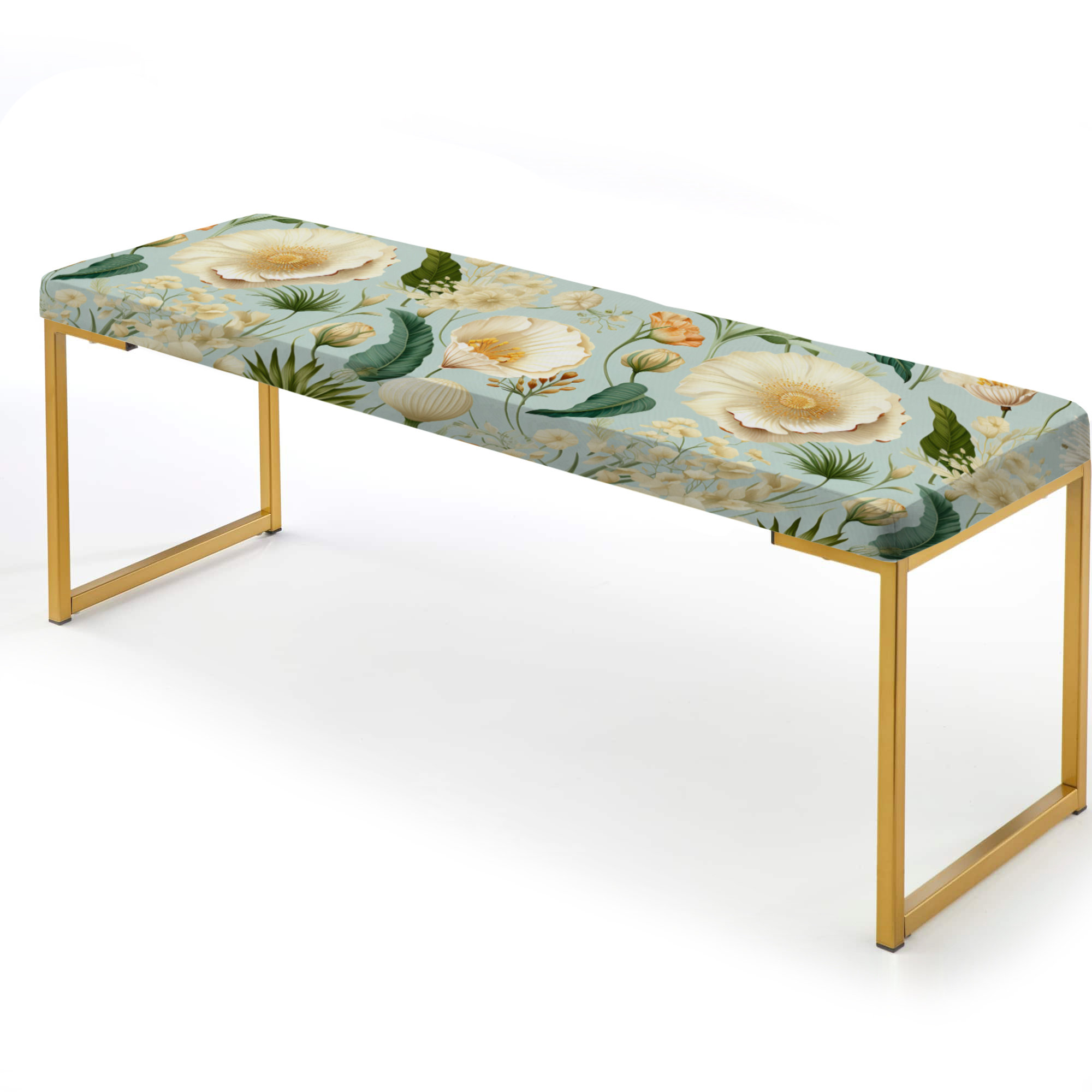 Design Art Seashell Sketches Tropical Pattern - Coastal Upholstered ...