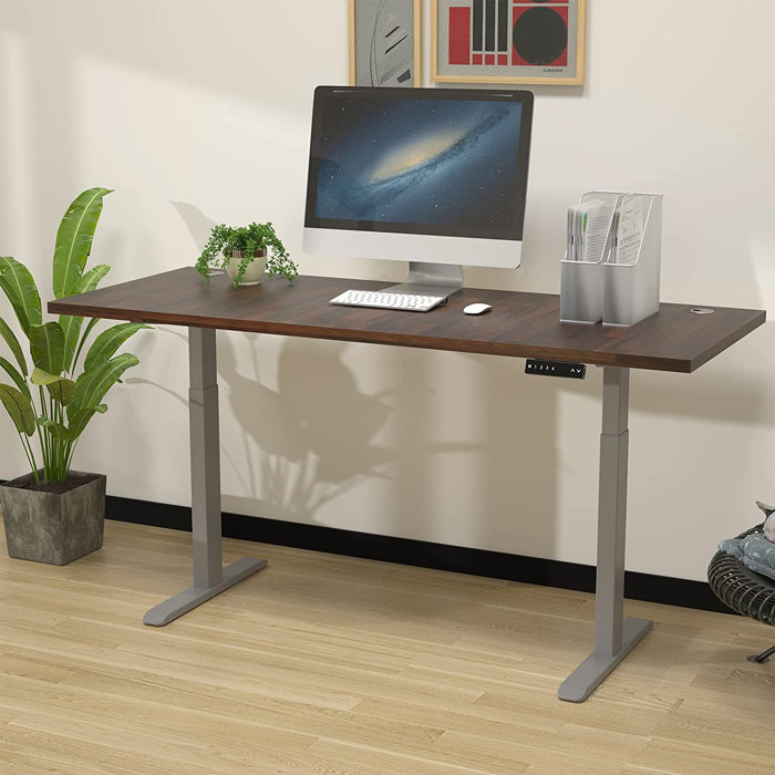 Inbox Zero Dormody Height Adjustable Standing Desk & Reviews | Wayfair