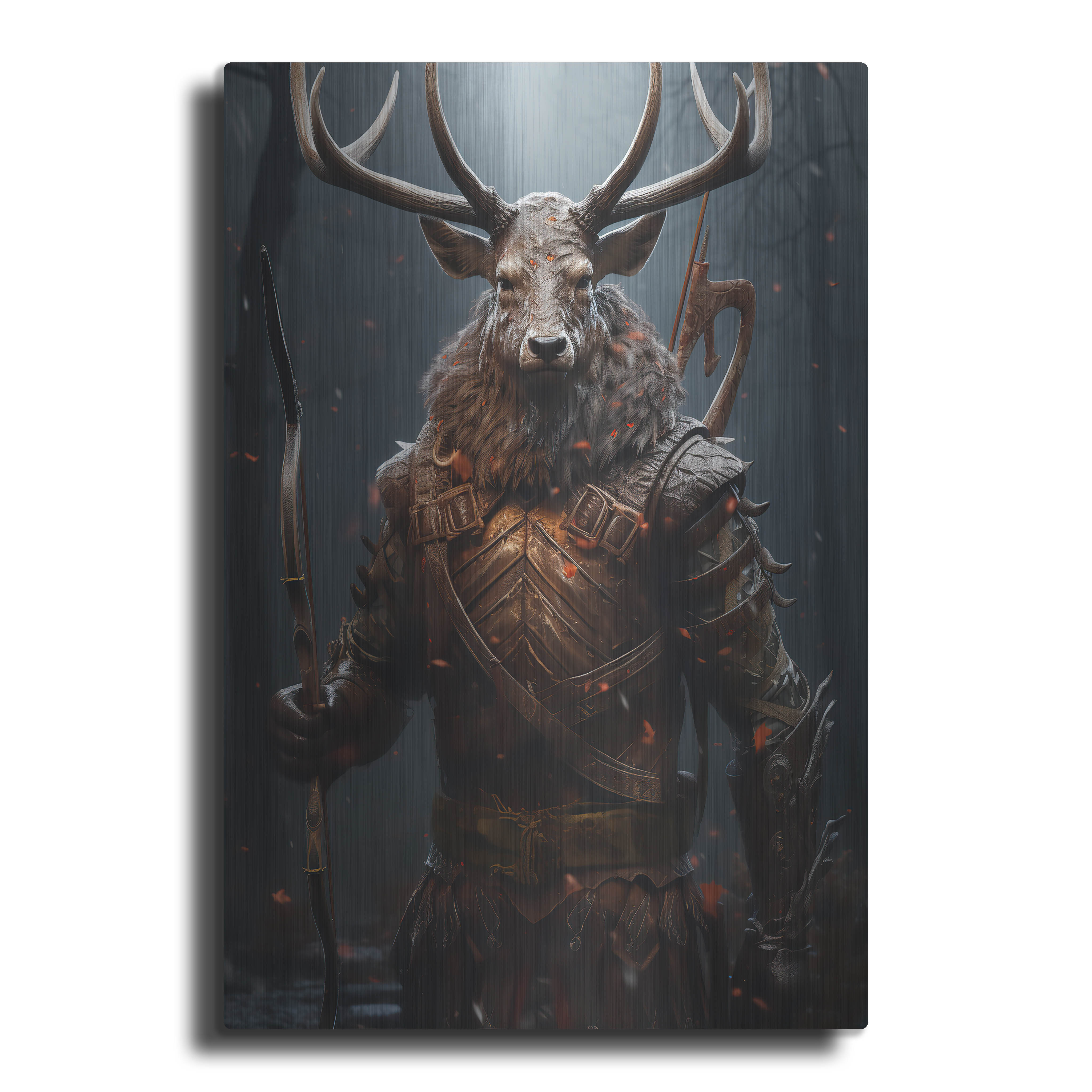 Trinx Stags Silent Watch' by r3darch0n Metal Wall Art | Wayfair