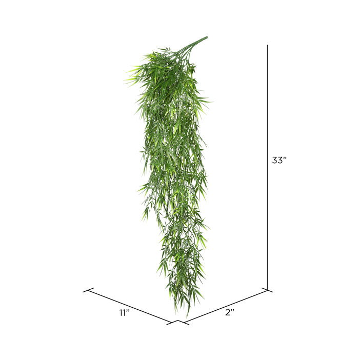 Bay Isle Home Mini Plastic Leaf Bamboo Bush | Wayfair