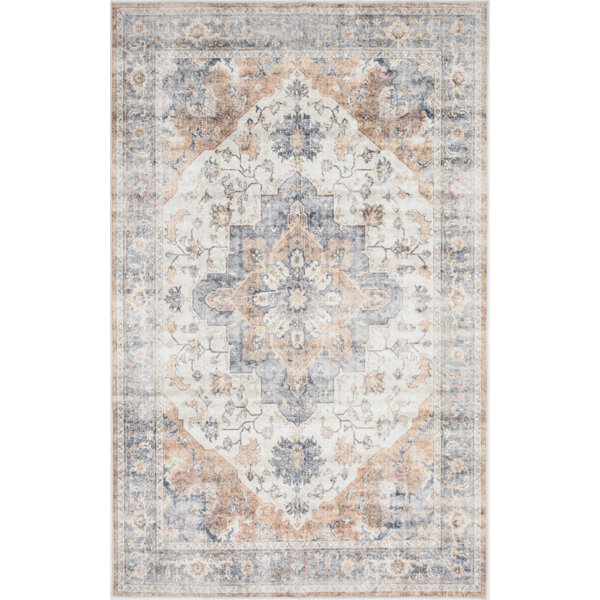 Badgley Mischka Whitley Mystical Blue Machine Washable Soft Touch Area ...