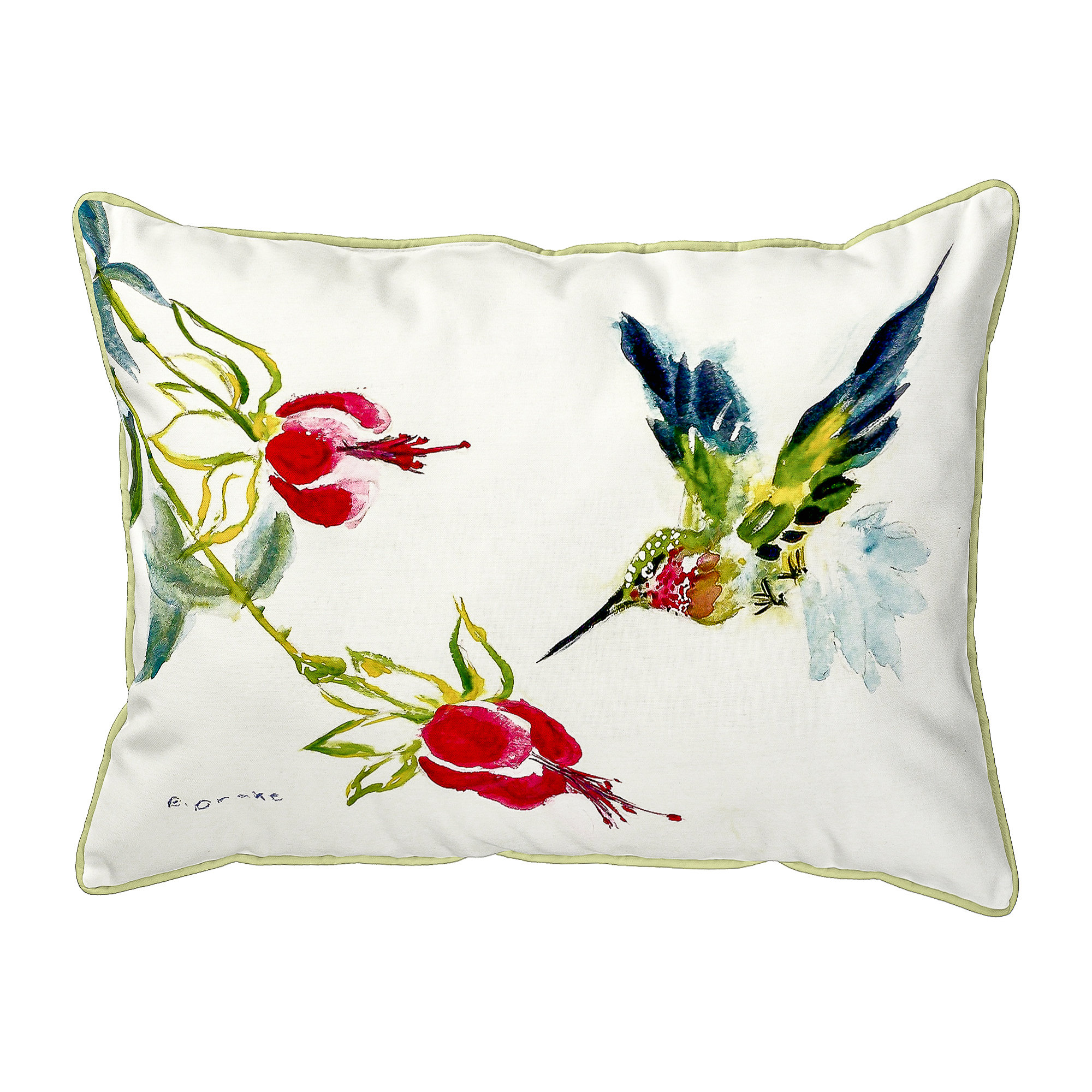 Betsy Drake Interiors Hummingbird Hummingbird Outdoor Rectangular ...