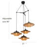 Bay Isle Home™ Cascade 4-Light Cluster Pendant Light Natural Rattan ...