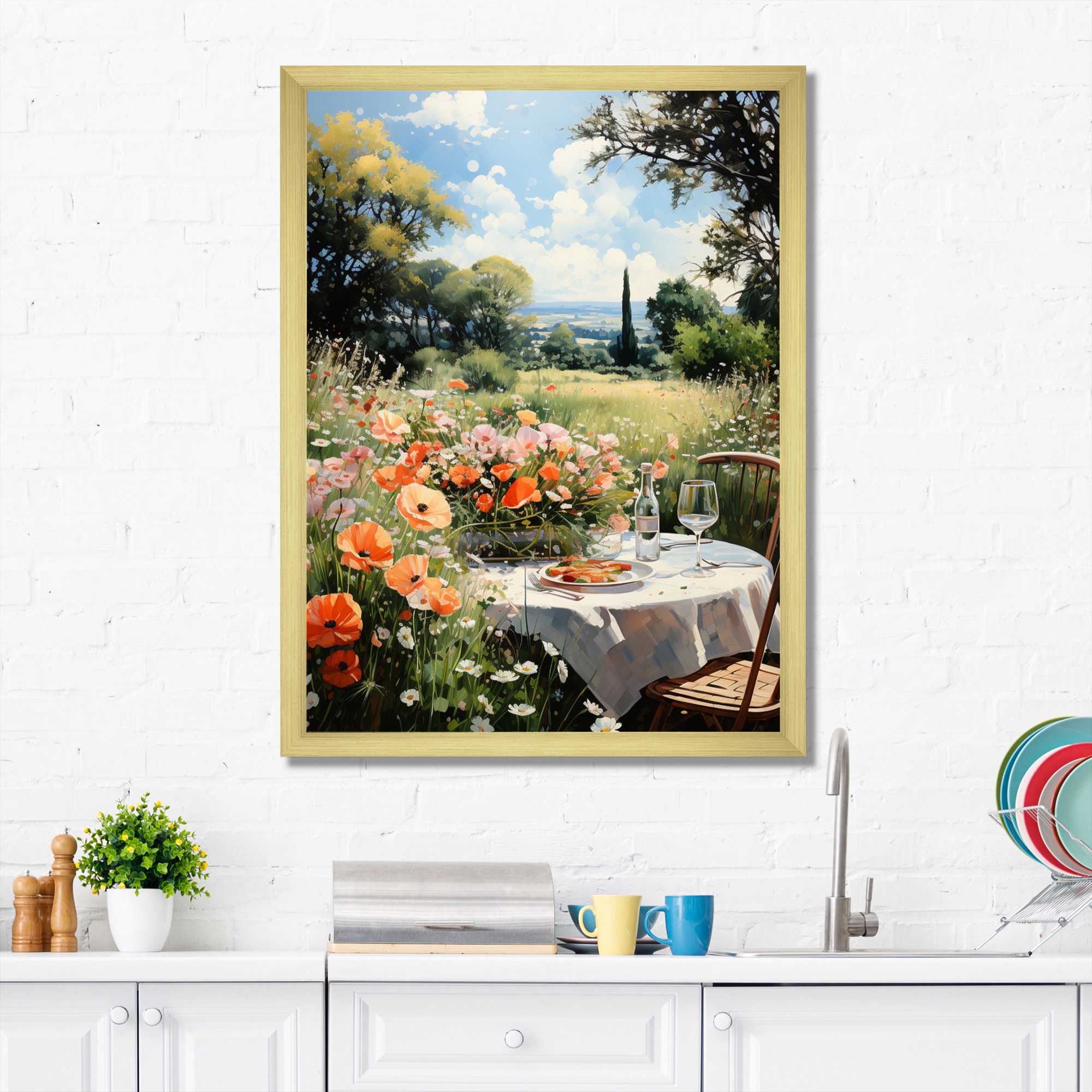 Red Barrel Studio® Food Picnics Pointillism Dot I " Food Picnics ...