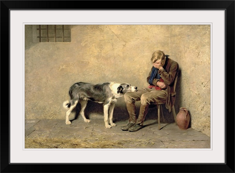 Vault W Artwork Briton Riviere Fidelity, 1869 by Briton Riviere Print ...