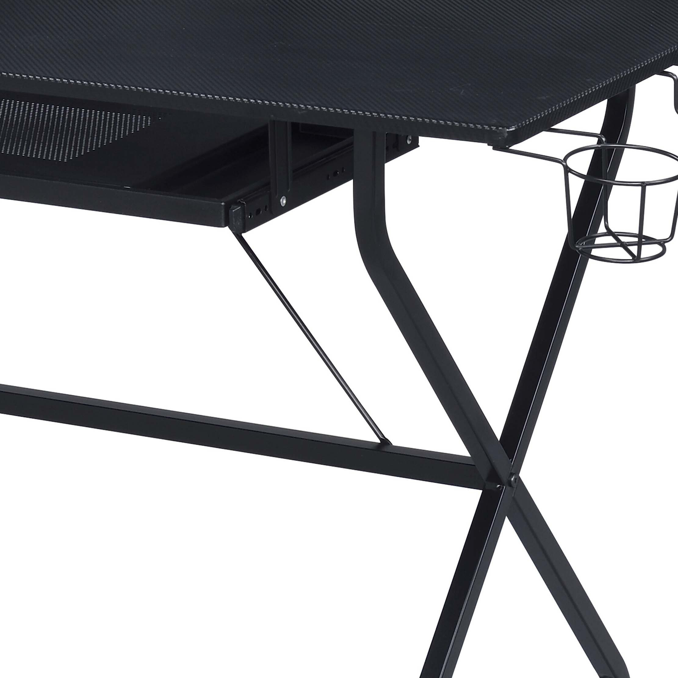 17 Stories Computer Desk With Keyboard Tray | Wayfair