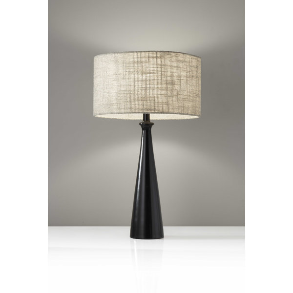 Orren Ellis Raeville 22" Metal Geo Triangle Table Lamp With Drum Shade ...