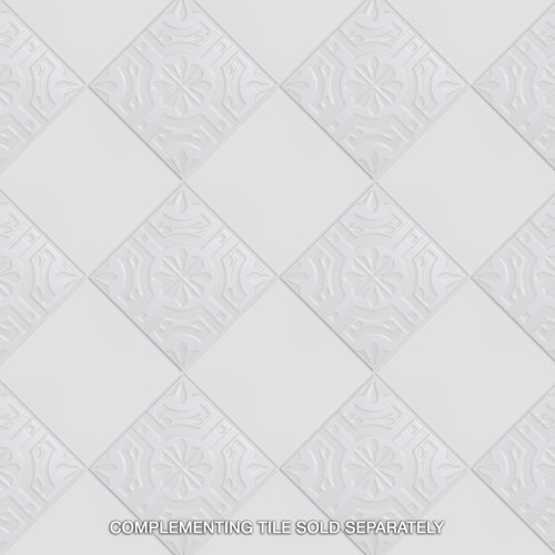 Merola Tile Triplex 7.75" x 7.75" Ceramic Patterned Wall Tile & Reviews ...