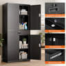 Latitude Run® Jelka Armoire 71" Metal Garage Storage Cabinet with ...