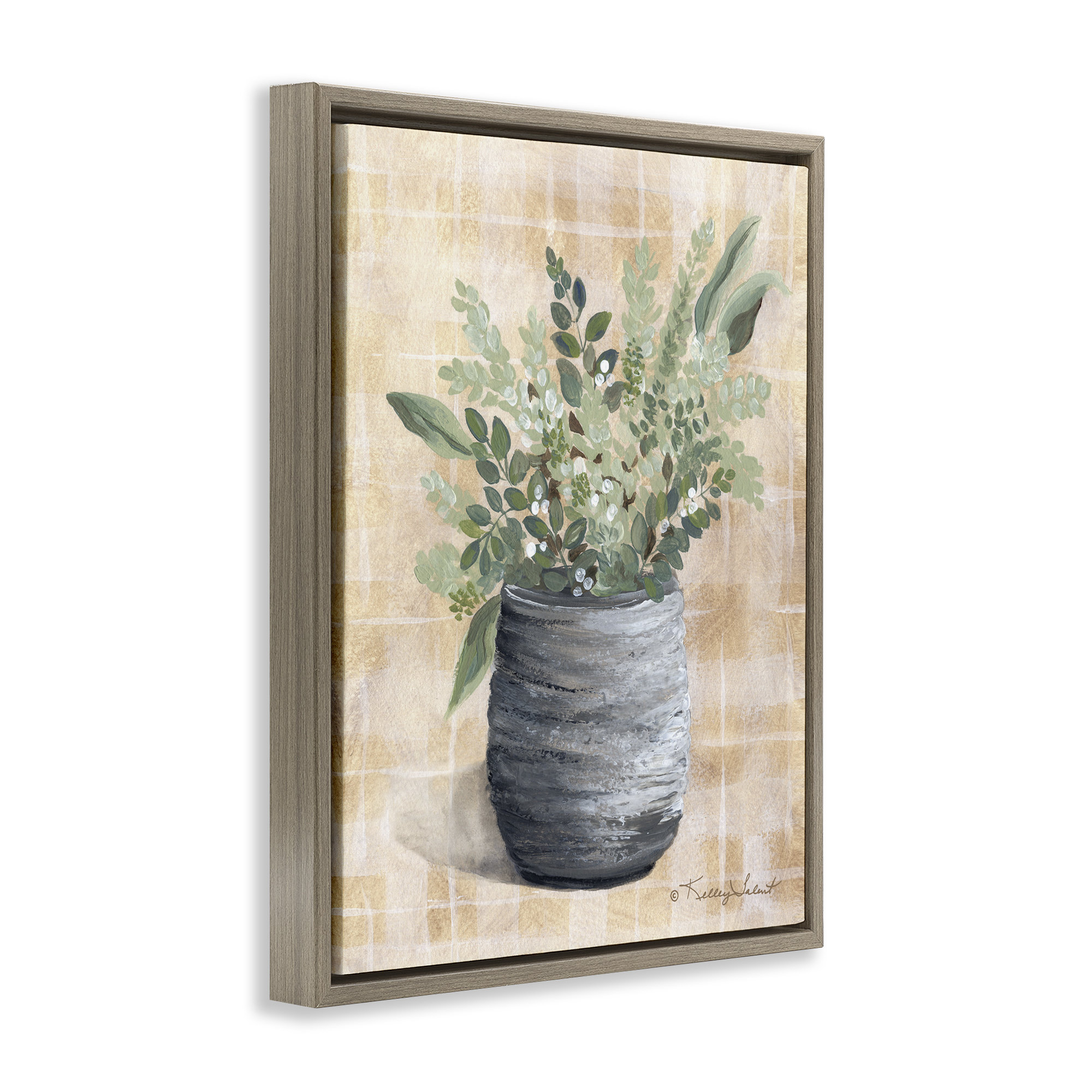 Lark Manor™ Botanical Herbs Pottery Framed Floater Canvas Wall Art by ...