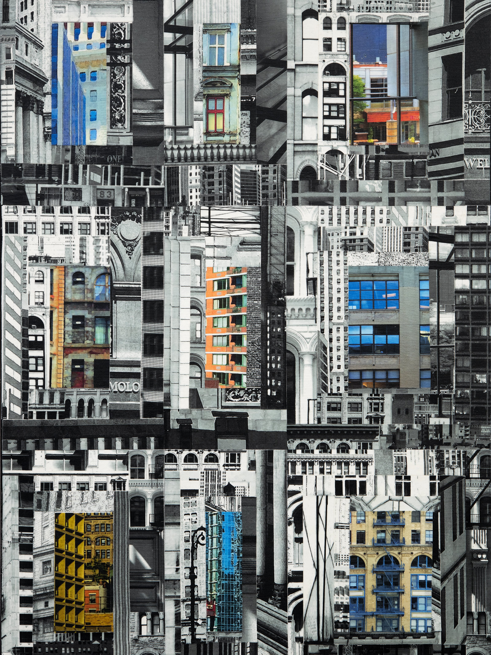Made & Curated Patchwork City 26 by Marilyn Henrion - Picture Frame ...