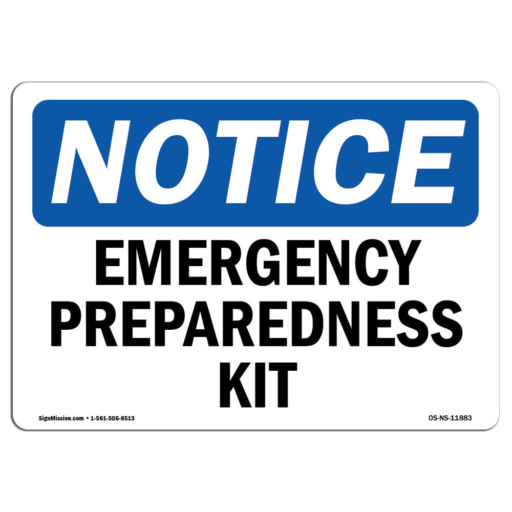 SignMission Emergency Preparedness Kit Sign | Wayfair