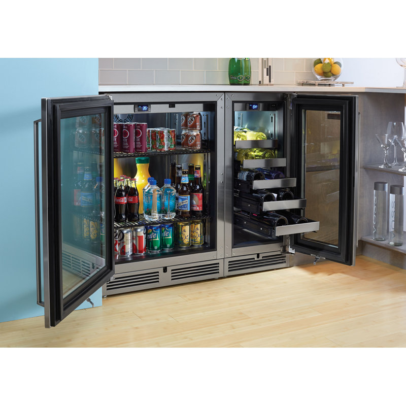 Perlick Signature Series 144 Can 24" Undercounter Mini Fridge | Wayfair