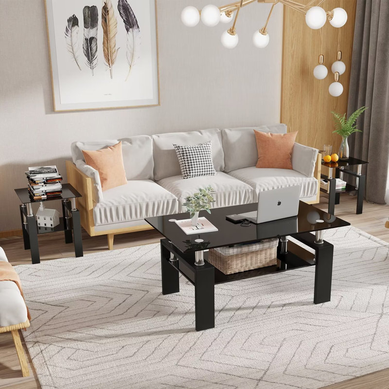 Ivy Bronx Jamont 3 - Piece Living Room Table Set & Reviews | Wayfair