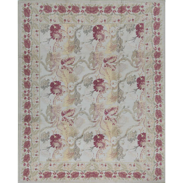 Bokara Rug Co., Inc. Hand-Knotted High-Quality Ivory Area Rug | Wayfair
