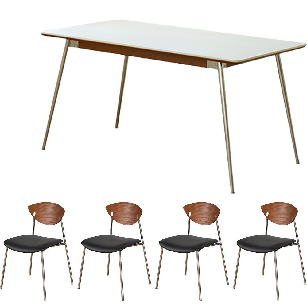 ASS Comfort Zone Slate Dining Table Set | Wayfair