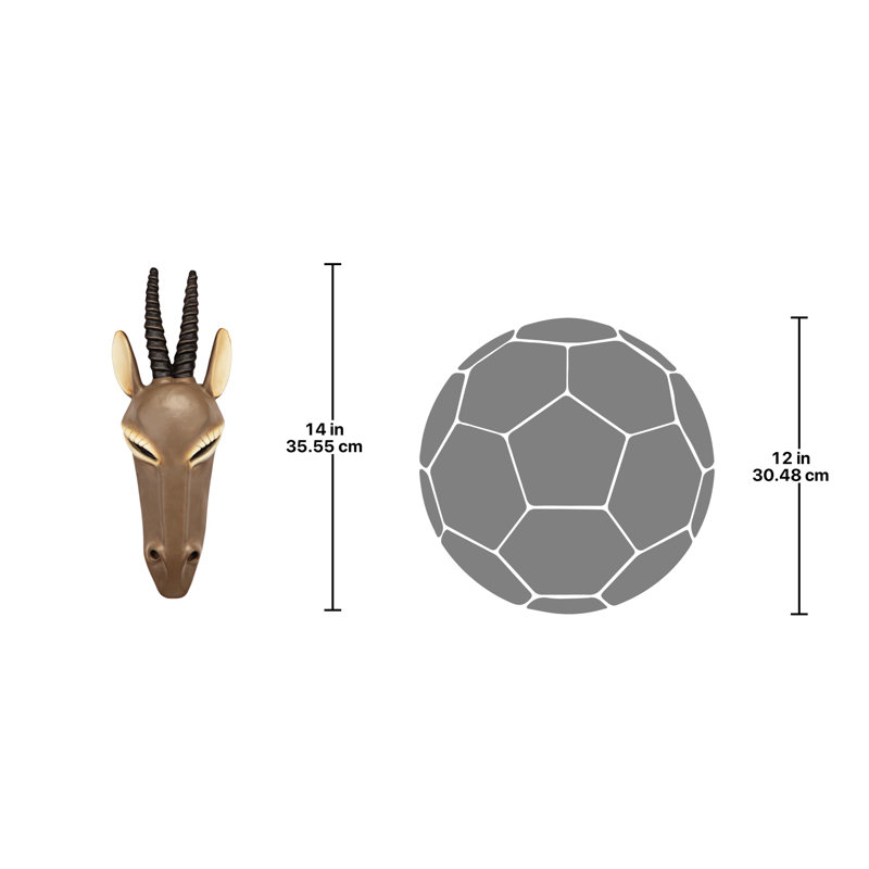 Design Toscano Serengeti Animal Masks African Gemsbok Wall Sculpture ...