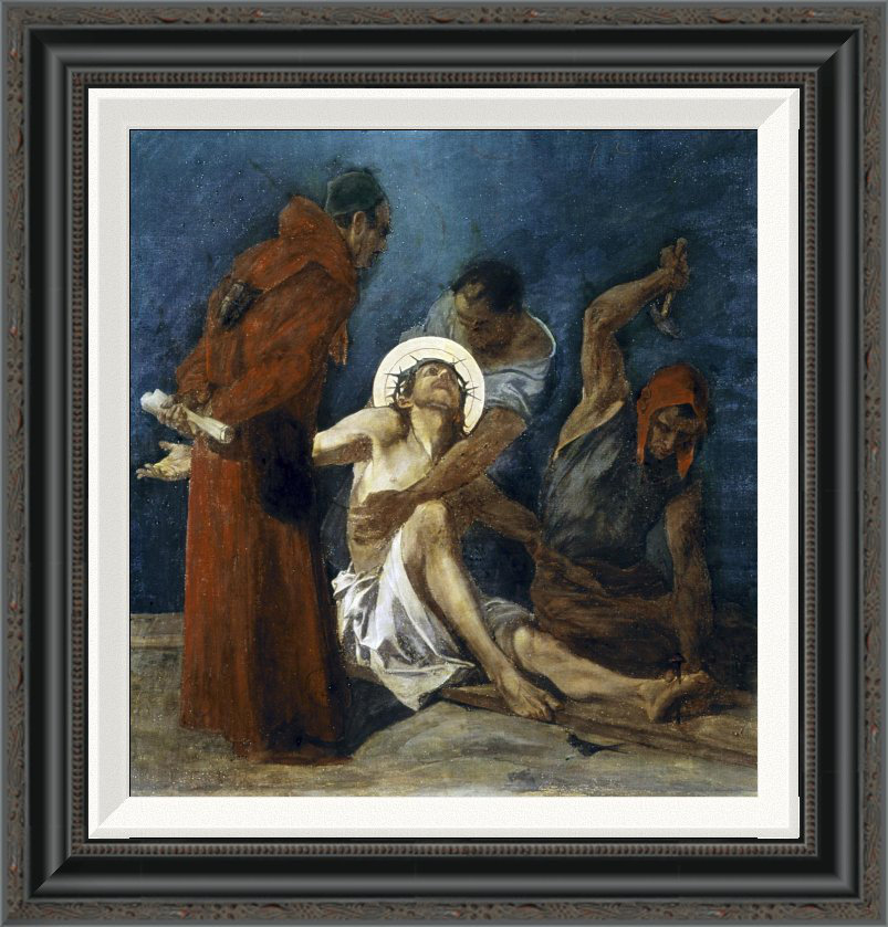 Global Gallery 'Jesus Is Nailed To the Cross, 11th Station of the Cross ...