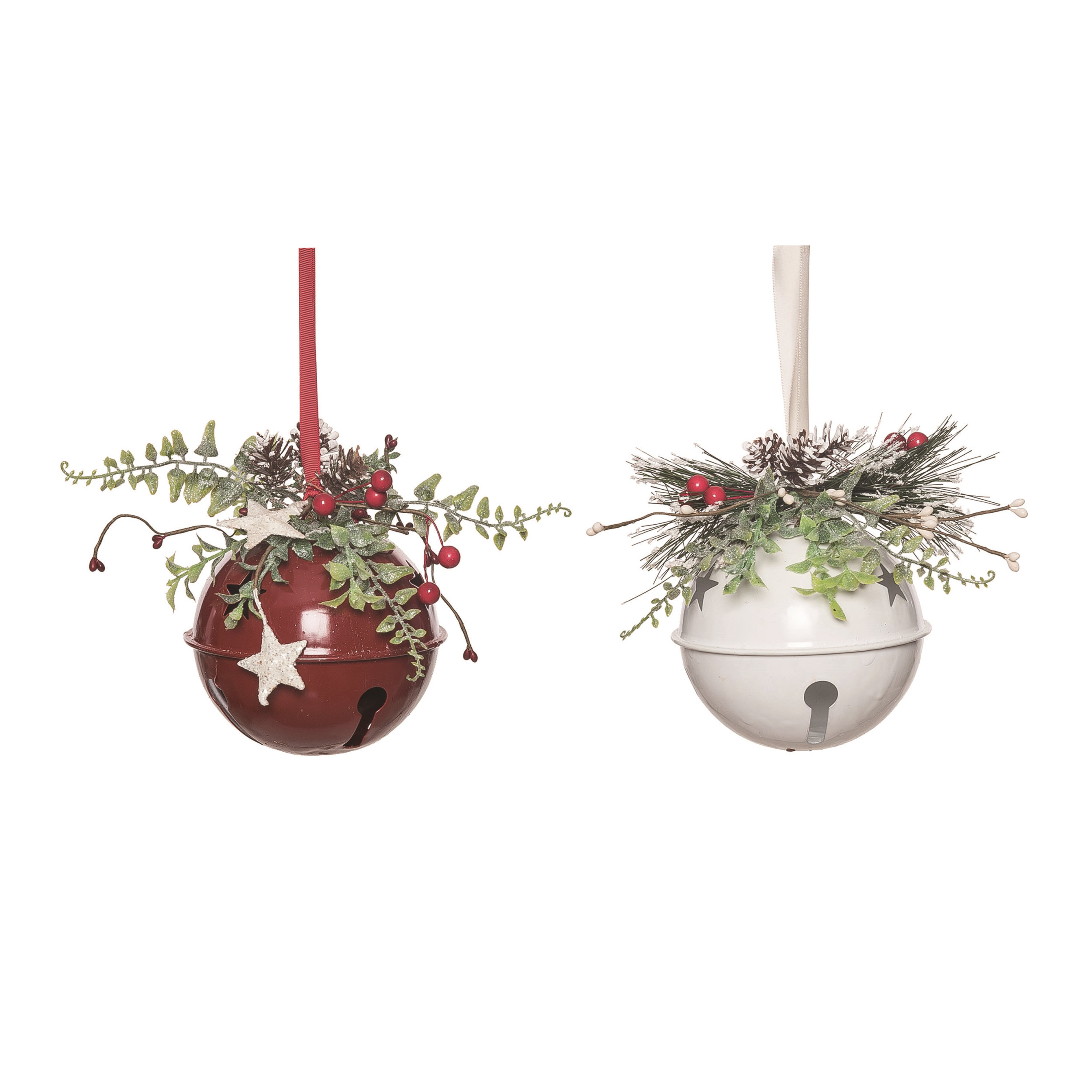 Astoria Grand Metal Ornamental Bell Decor Set of 2 Christmas Home ...