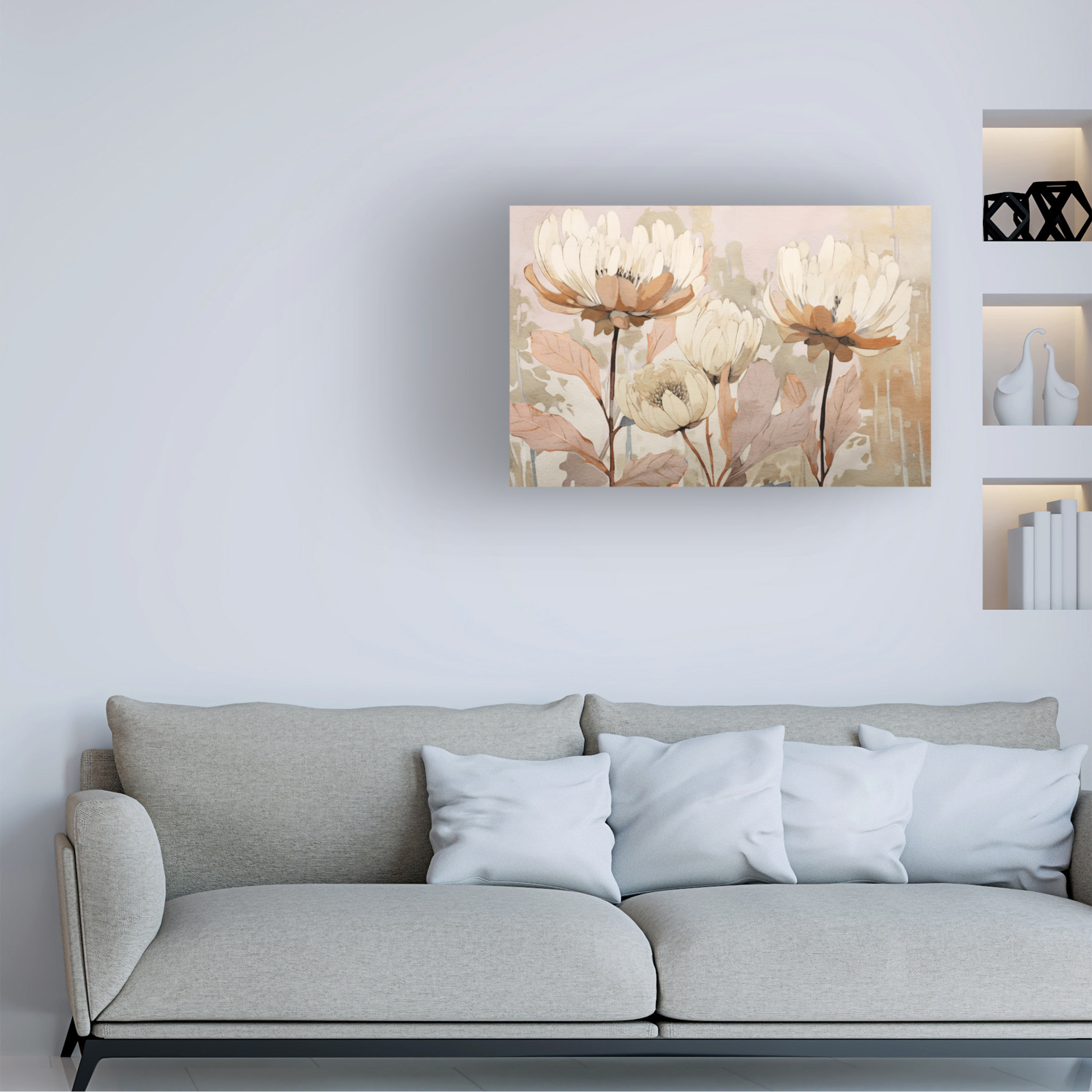 Trademark Fine Art Sasha Fields Of Peach Canvas Art_ALI73089 | Wayfair