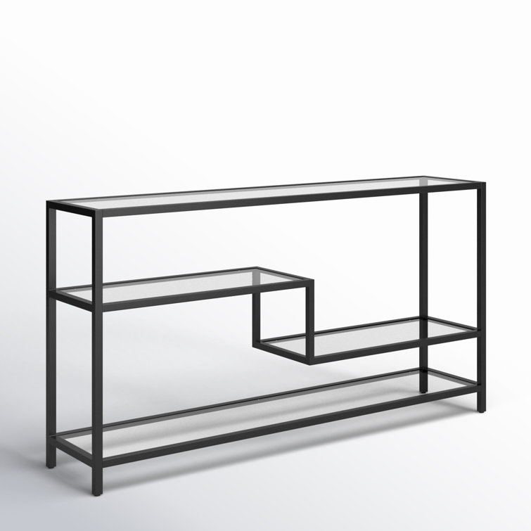 Willa Arlo Interiors Mathis 54.88'' Glass Top Console Table & Reviews ...