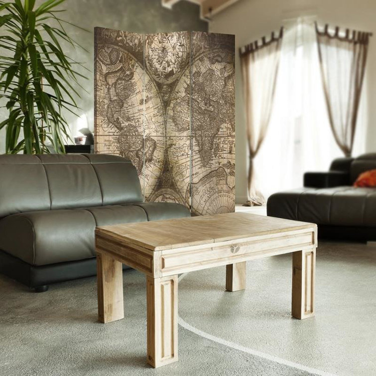 Astoria Grand Fierro 110cm W x 150cm H 3 - Panel Solid Wood Folding ...