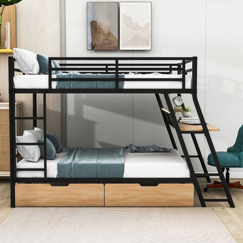 Mason & Marbles Kendyll 2 Drawer Standard Bunk Bed and Shelves by Mason ...