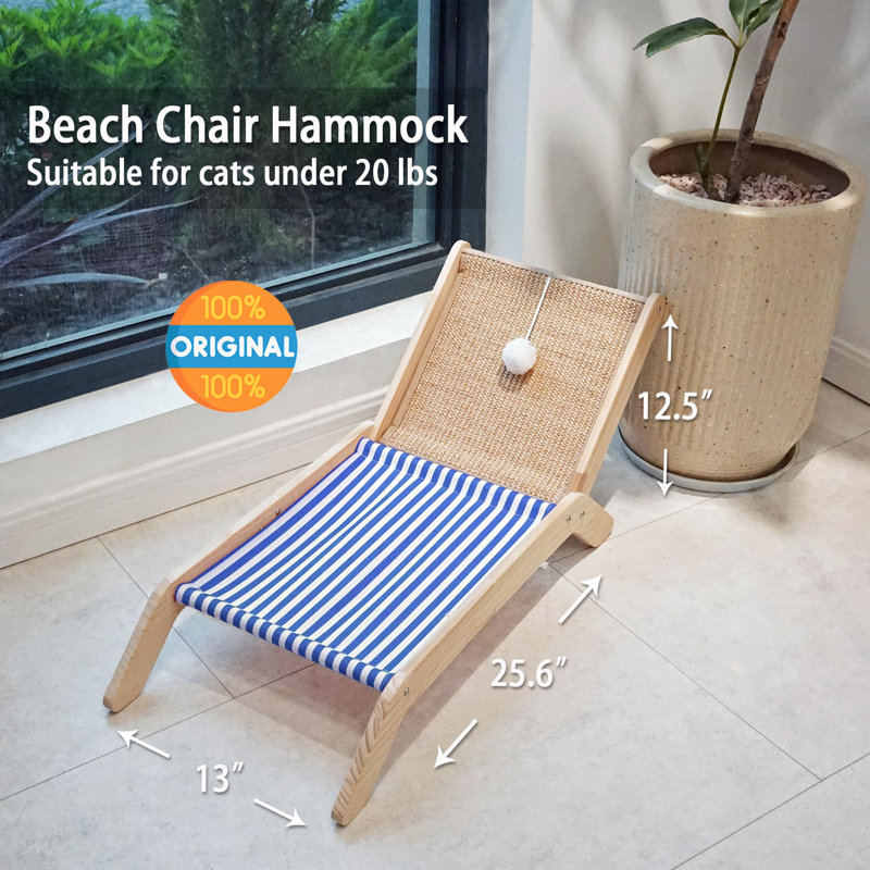 Archie & Oscar™ Beach Chair Cat Hammock | Wayfair