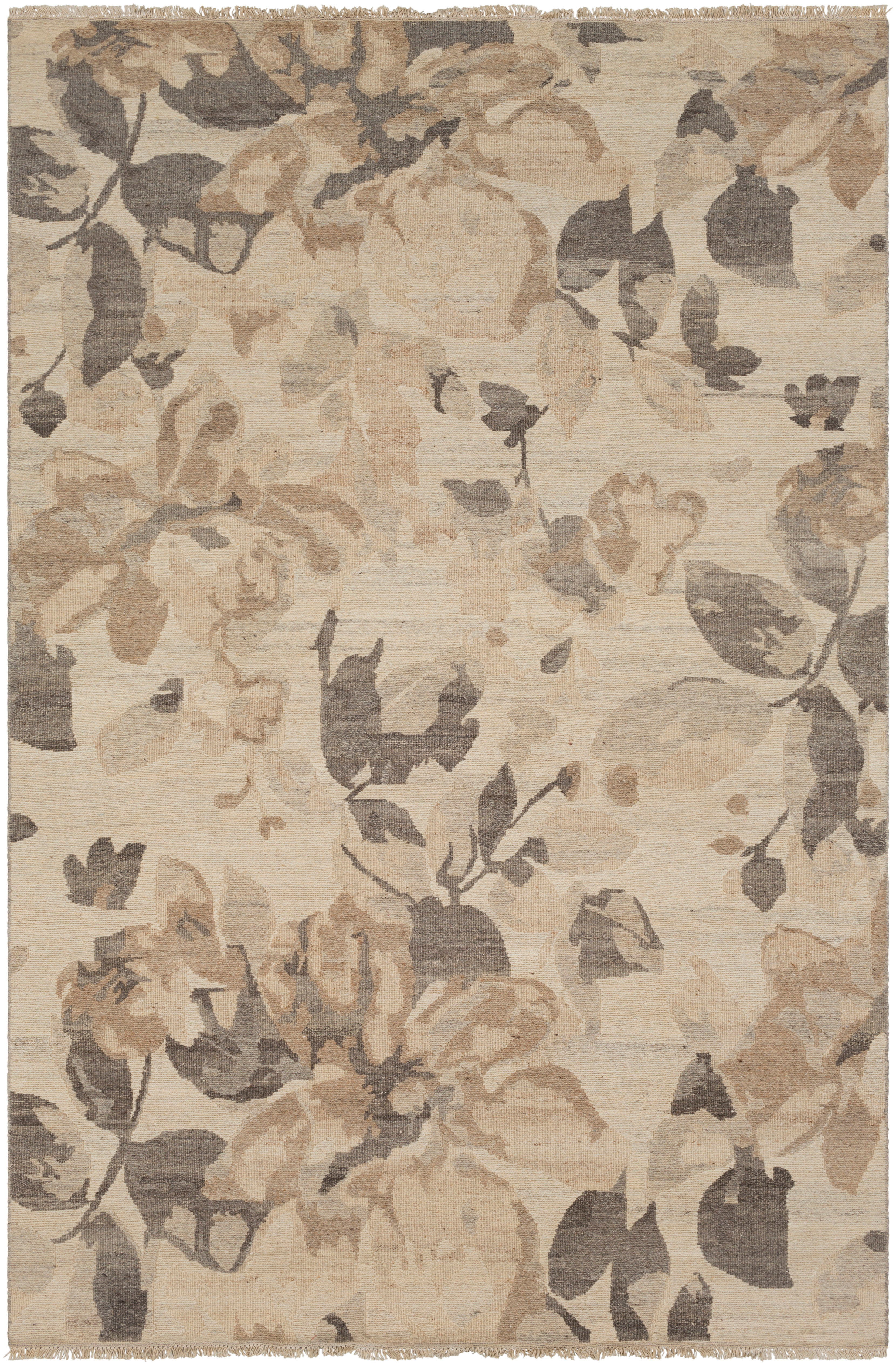Wildon Home® Balil Hand-Knotted Wool Camel Area Rug | Wayfair