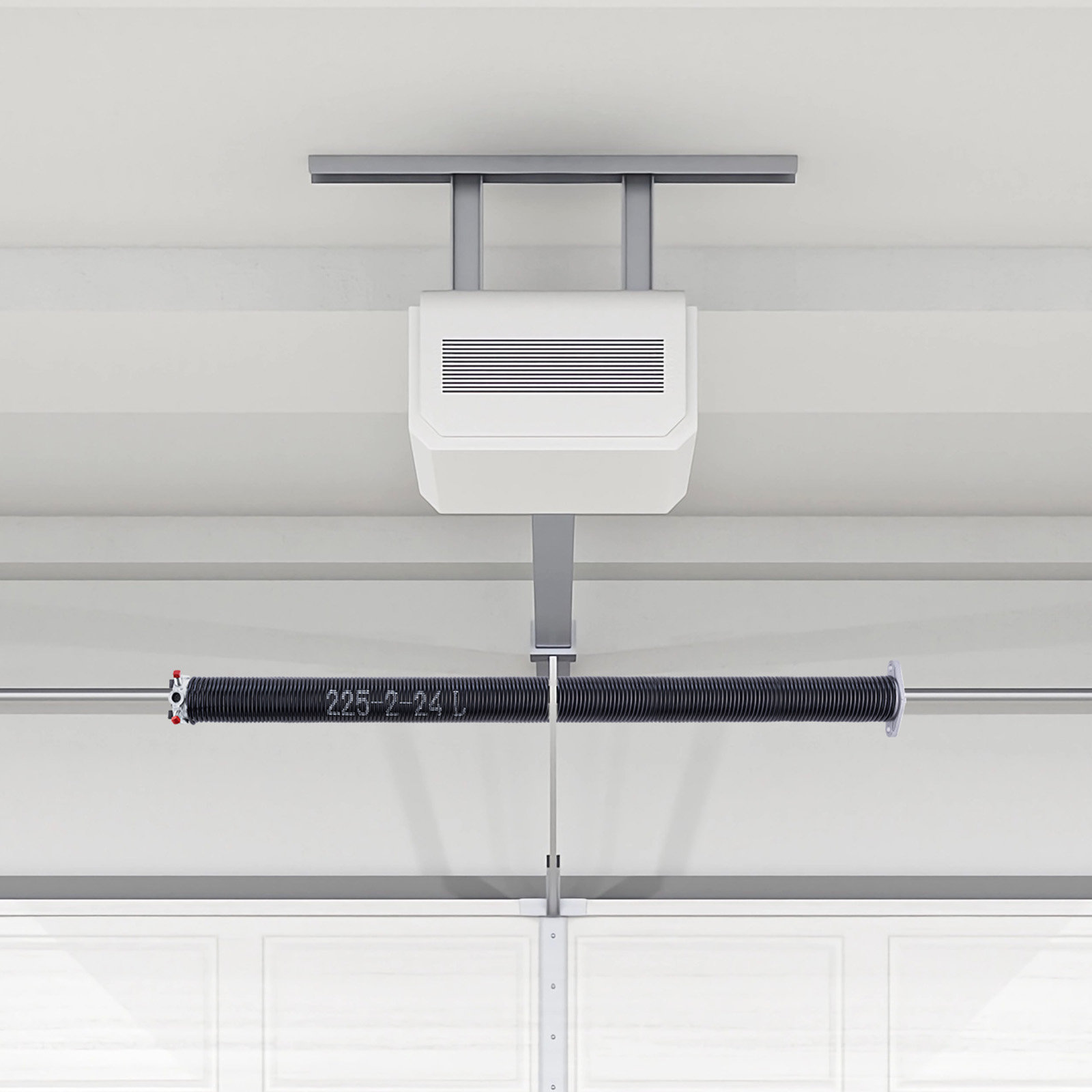 Stellweilan Tessberg Garage Door Torsion Springs Pair with Winding Bars ...