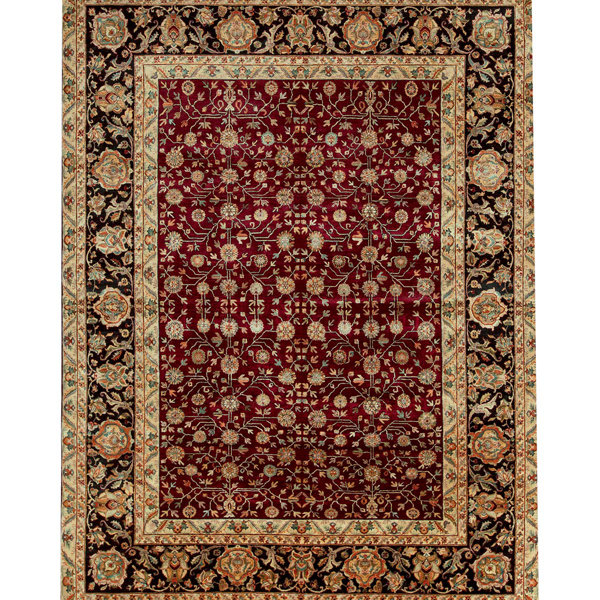 Bokara Rug Co., Inc. Hand-Knotted High-Quality Red and Black Area Rug ...