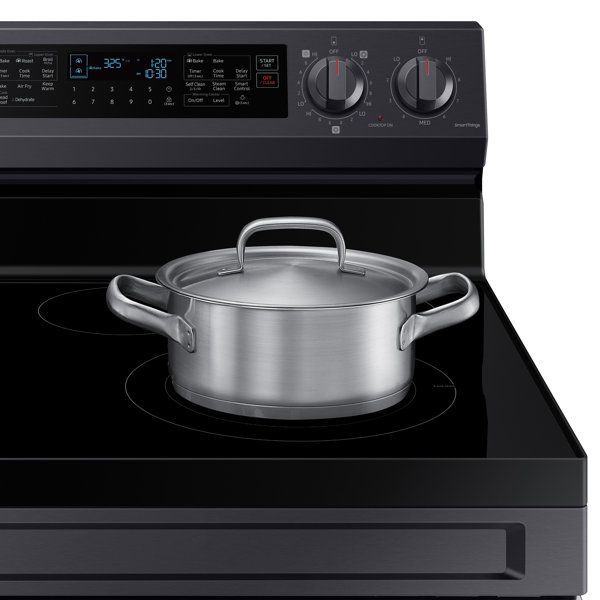 Samsung 6.3 cu. ft. Smart Freestanding Electric Range with Flex Duo ...