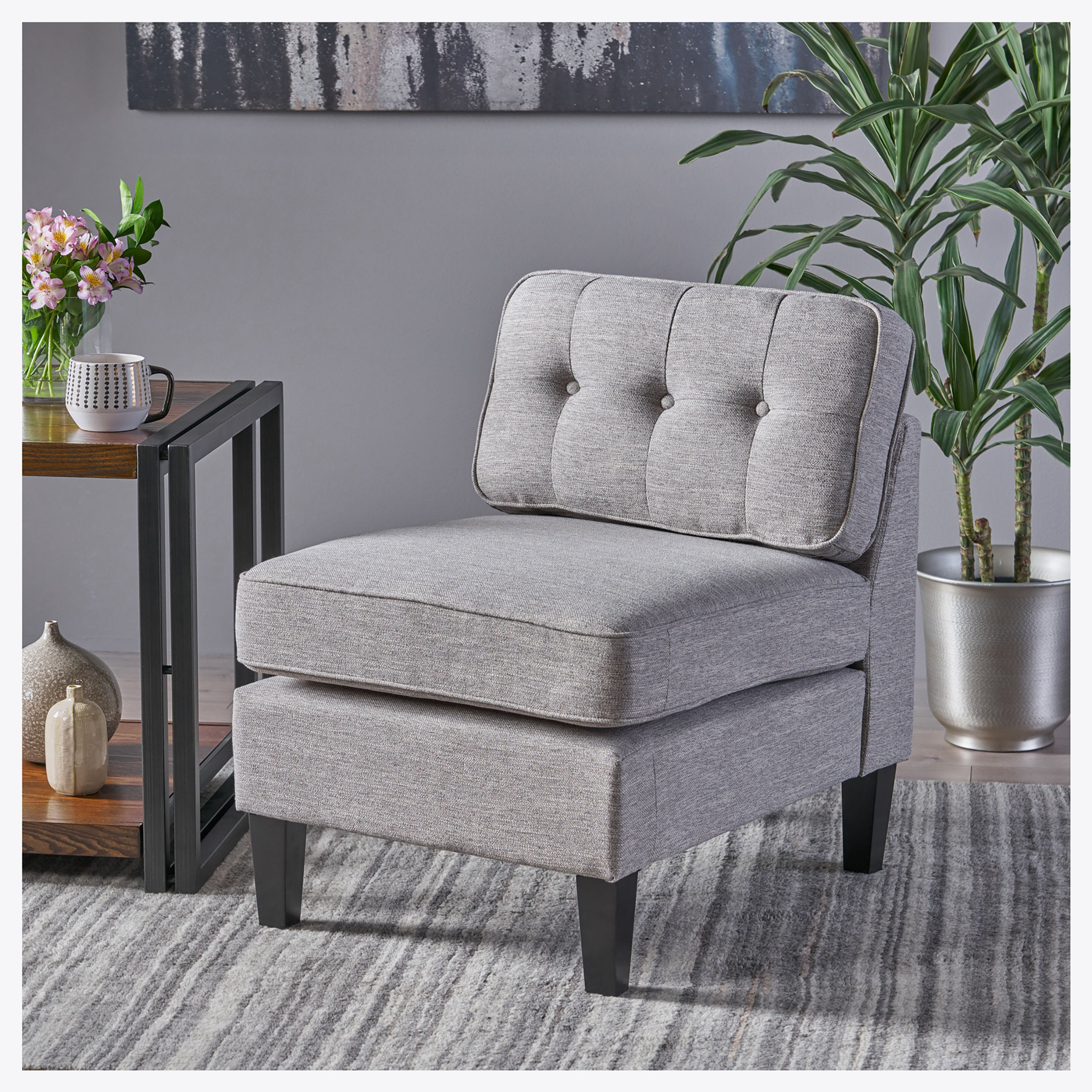 Red Barrel Studio Modern Accent Chairs Set of 2,Comfy chair for Bedroom ...