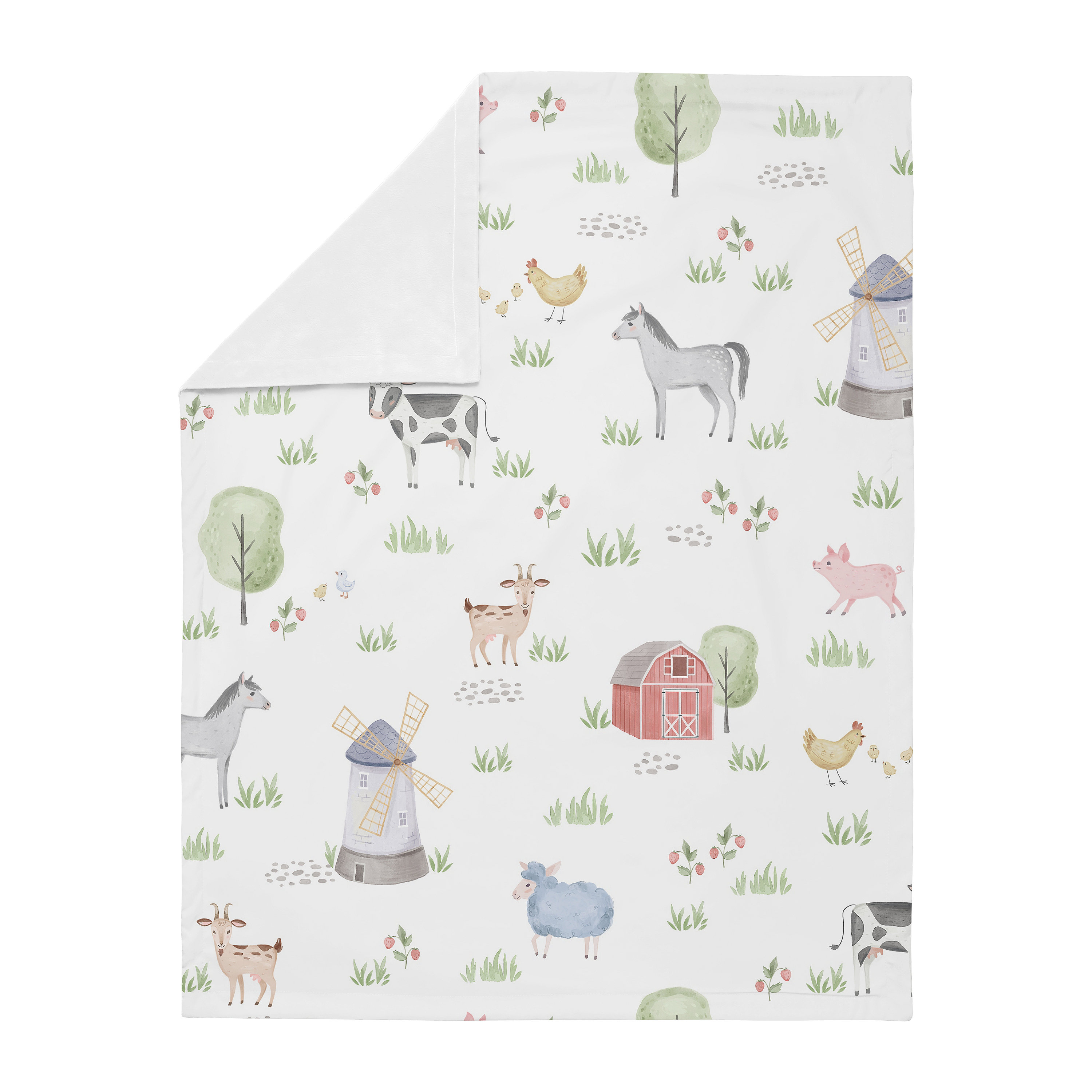 Sweet Jojo Designs Farm Animals Security Baby Blanket & Reviews | Wayfair