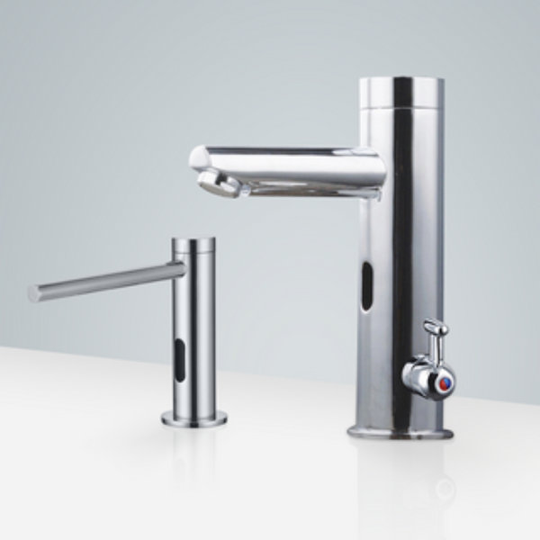 BathSelect Automatic Motion Sensor Faucet and Soap Dispenser ...